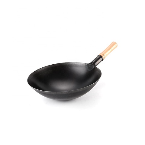 Buy Big Non-stick No-coating Gas Wok Cookware Iron Wok 1.5mm Chinese ...