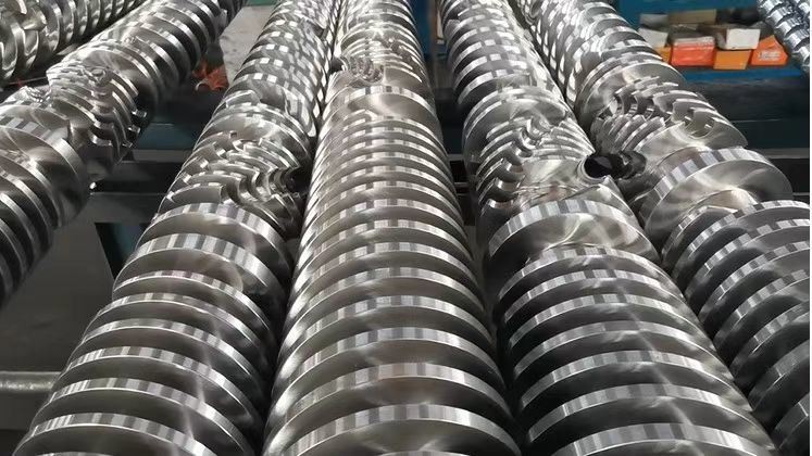 Buy Conical Twin Barrel Barrel Extruder Barrel High Wear Resistance ...