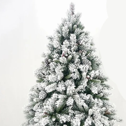 Buy Custom 7.5 White Snow Flocked Artificial Flocked Christmas Tree ...