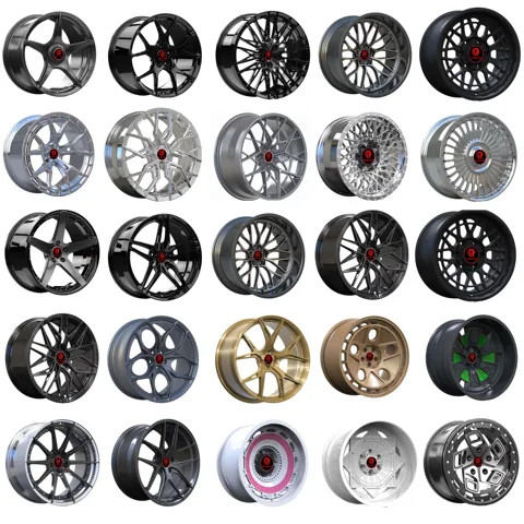 Buy Customized Forged Aluminum Chrome Car Parts Auto Parts Multi Spoke ...