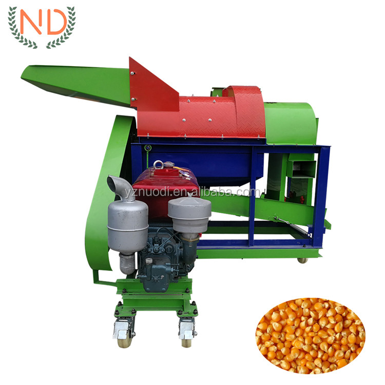 Buy Diesel Engine Barley Mung Bean Thresher Machine Broomcorn Soybean ...
