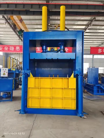 Buy Efficient Vertical Baler For Waste Paper & Plastic Scrap Small ...