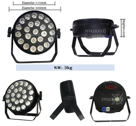 Buy Event Wedding Led Par Stage Lights 24*18w Dmx Control Aluminum Led ...