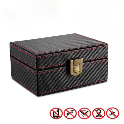 Buy Factory Car Keyless Faraday Cage With Black Pu Leather Shell Anti ...