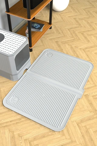 Buy Foldable Silicone Cat Litter Trapping Mat Waterproof Large Size Non ...