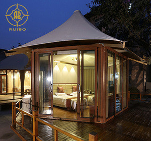 Buy Glamping Tent Luxury Hotel Tent With Modern Design from Guangzhou Ruibo Membrane Structure ...