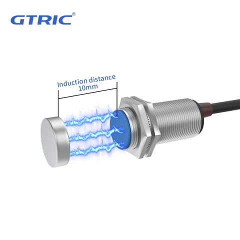 Buy Gtric M18 Hall Effect Sensor Proximity Switch Npn Three Wires10-30v ...