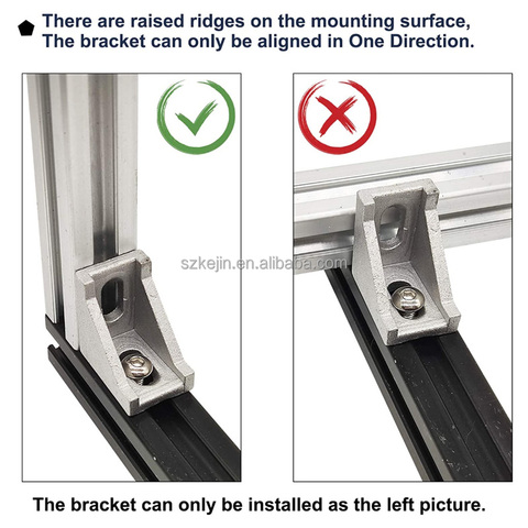 Buy Gussett Element Bracket For 20x20 Aluminum Profile from Kirgen ...