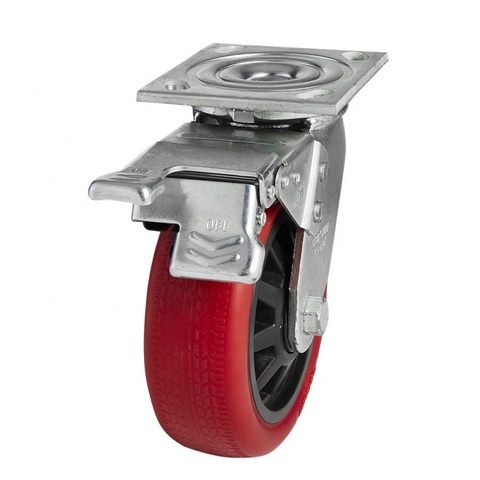 Buy Heavy Duty 4/5/6/8 Inch Tread Pu Caster Wheel Industrial Casters ...