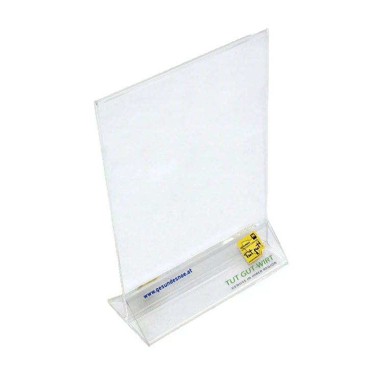 Buy Huisen Plexiglass Clear Acrylic Table Top Card Menu Holder For ...