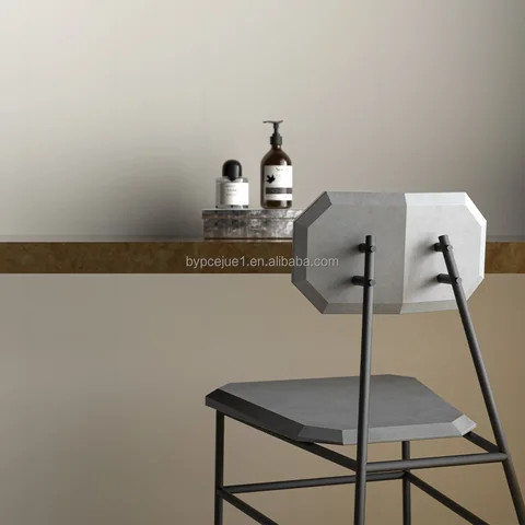 Buy Industrial Style Stable Metal Concrete Dining Chair With Backrest ...