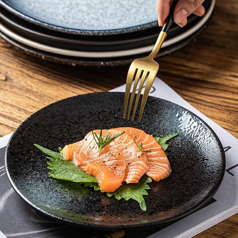 Buy Kitchen Plate Dinnerware Porcelain Round Dishes & Plates Dinnerware ...