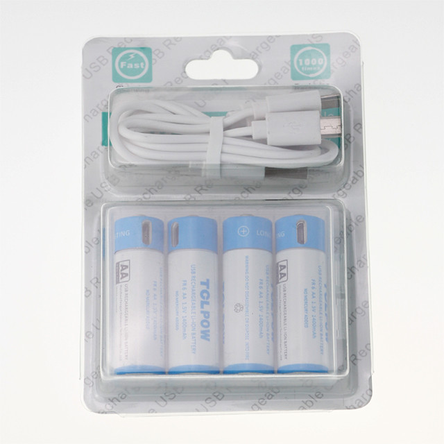 Buy Micro Usb Li-ion Lithium Battery Fr6 Lir6 1.5v Recharge Battery ...