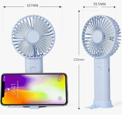 Buy Mobile Phone Holder Desktop Portable Handheld Fan Hand Fan ...