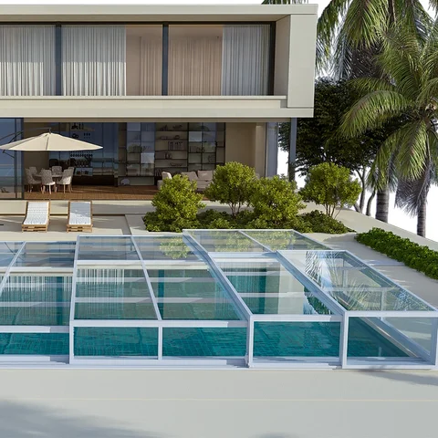 Buy Modern Professional Aluminum Movable Sunroom Dome Roofing Foldable ...