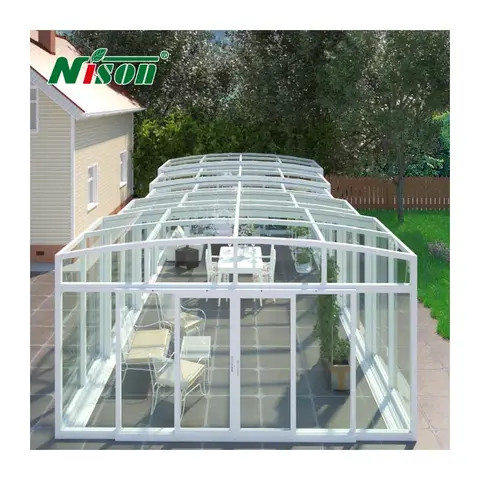 Buy Modern Standalone Movable Sunroom Aluminum Alloy Foldable Garden ...