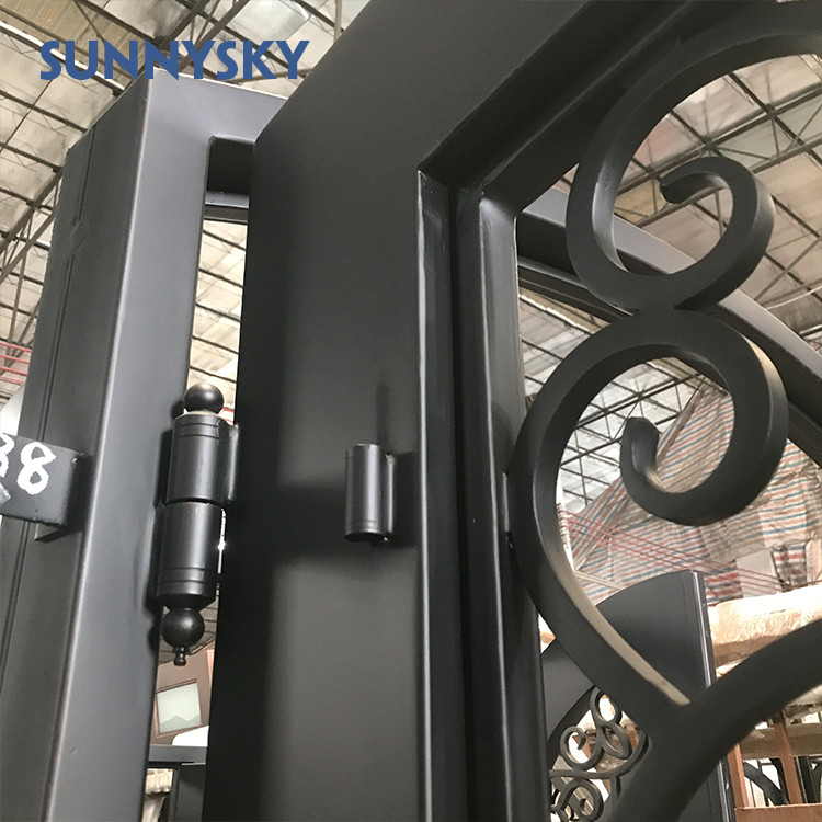 Buy New Modern Operable Double Glass Window Wrought Iron Enterance Door ...