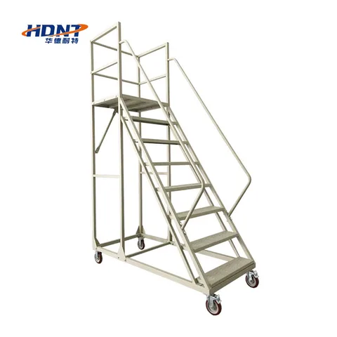 Buy New Steel Truck Step Ladder With Wheels For Warehouses Industrial ...