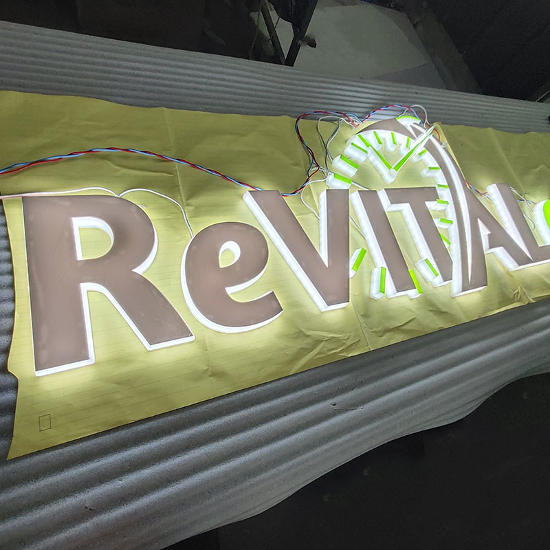 Buy Outdoor Acrylic Led Glow Sign Board Sample Full Lit Channel Letter ...