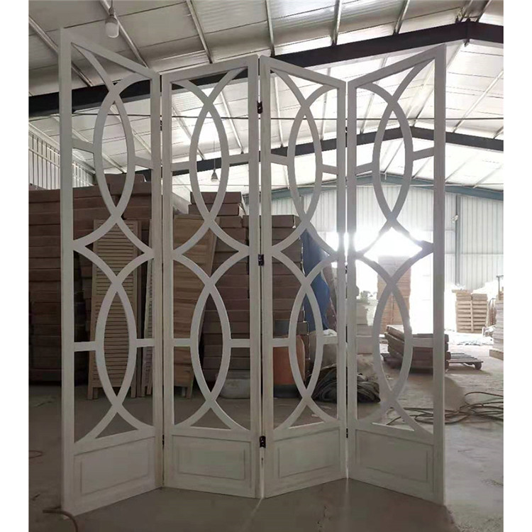 Buy Perforated Folding Movable Screen Made Of Antique Wood Folding ...