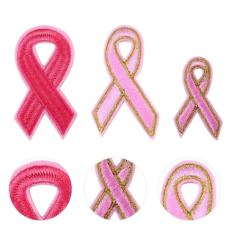 Buy Pink Color Heart Shape Ribbon Hope Breast Cancer Awareness Design ...