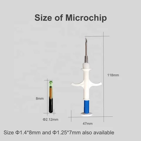 Buy Rfid Animal Id Chip Microchip Implantable Syringe For Livestock ...