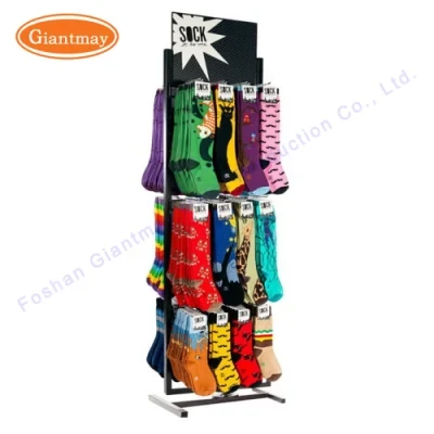 Buy Rotating Floor Standing Retail Store Fixtures Metal Socks ...