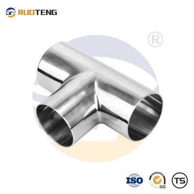 Buy [ruoteng] Sanitary Stainless Steel Hygienic Equal Diameter Long Welding Tee For Pipe from ...