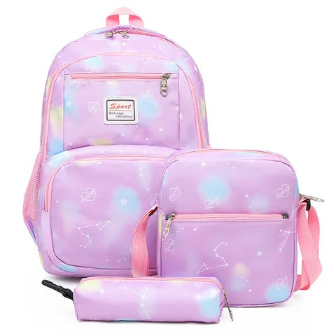 Buy School Bags Kits With Logo Korean School Bag And Lunch Bag Set from ...