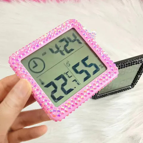 Buy Small Digital Hygrometer Thermometer Eyelash Extension Beauty Salon ...