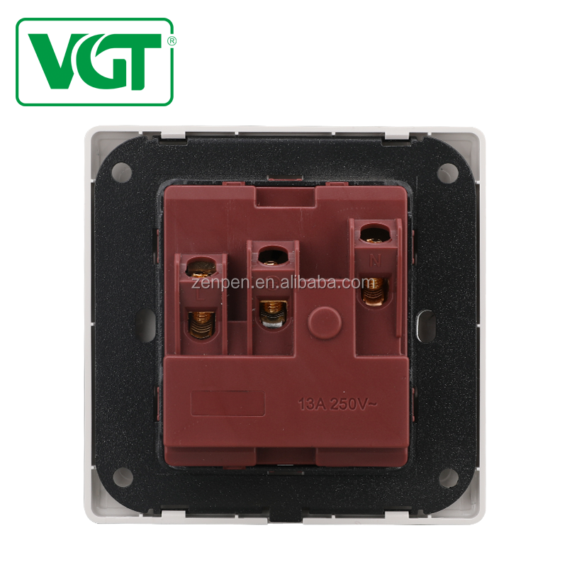 Buy Vgt Electrical Equipment British Standard 13a 1 Gang 3 Pin Switch ...