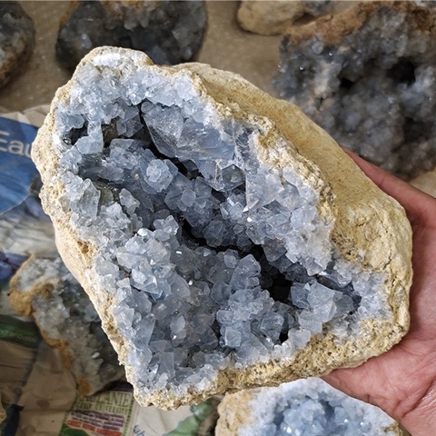 Buy Wholesale Beautiful Natural Rock Large Blue Celestite Geodes ...