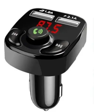Buy Wireless Bt 5.0 Handsfree Car Kit Fm Transmitter Mp3 Player Dual ...