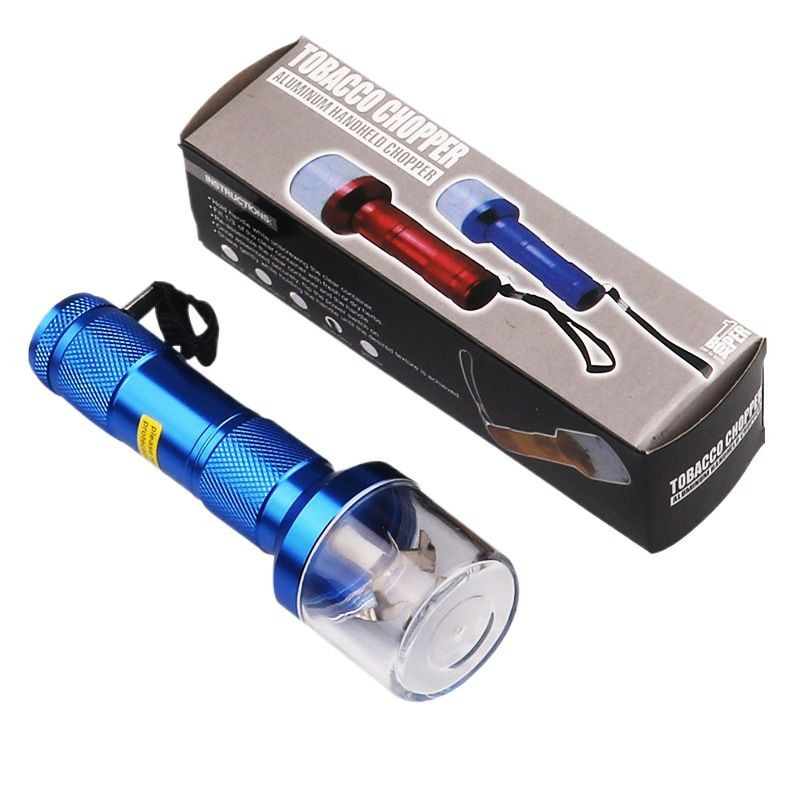 Buy Flashlight Smoke Grinder Electric Aluminum Alloy Grinder Automatic ...