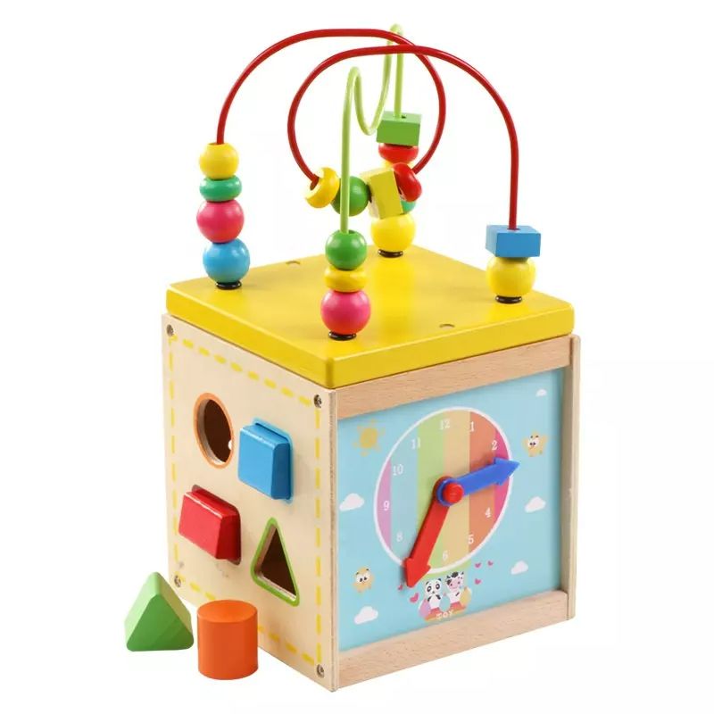 Buy Wooden Toy Bead Maze Kids Play Educational Activity Cubes from Pin ...
