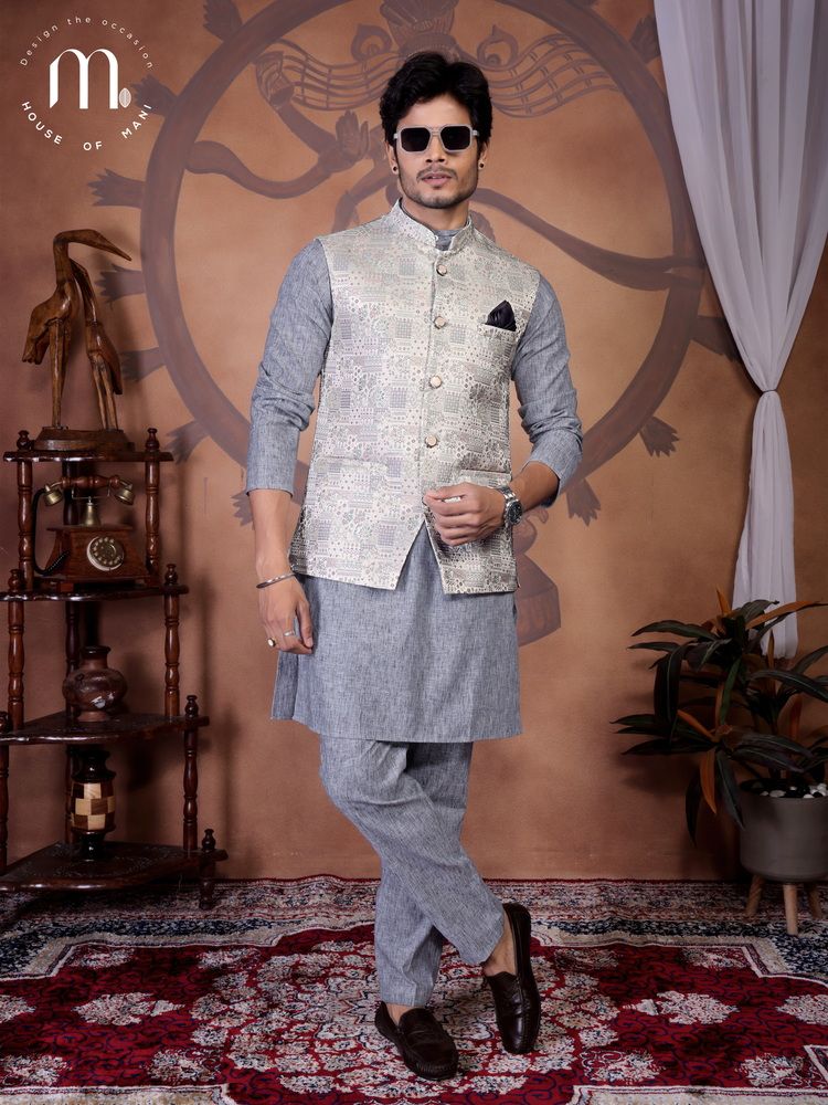 Buy Mens Designer Nehru Jacket from Mani Fashion, India | Tradewheel.com