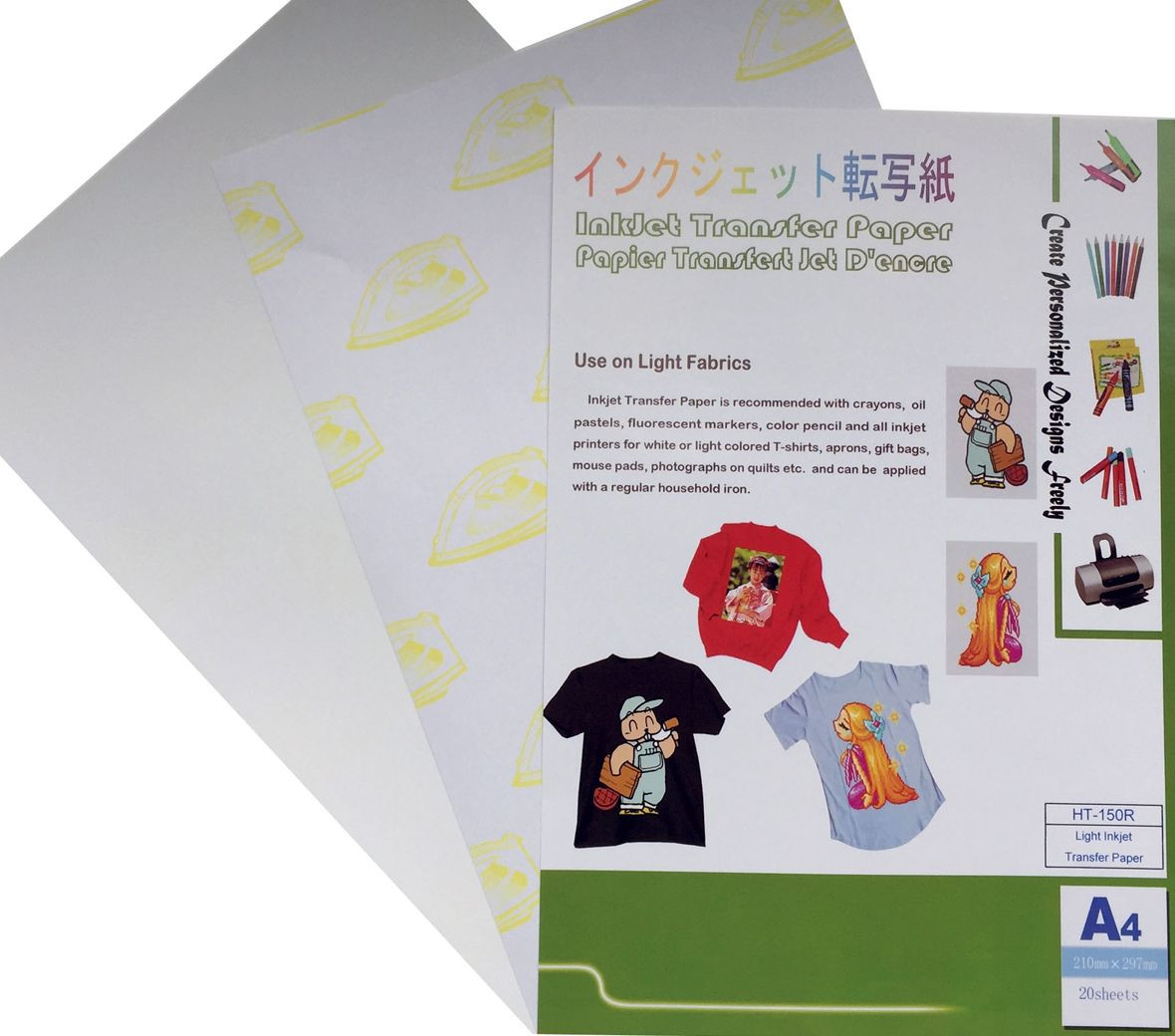 Buy Ht-150r Light Inkjet Transfer Paper from Fuzhou Alizarin Company ...