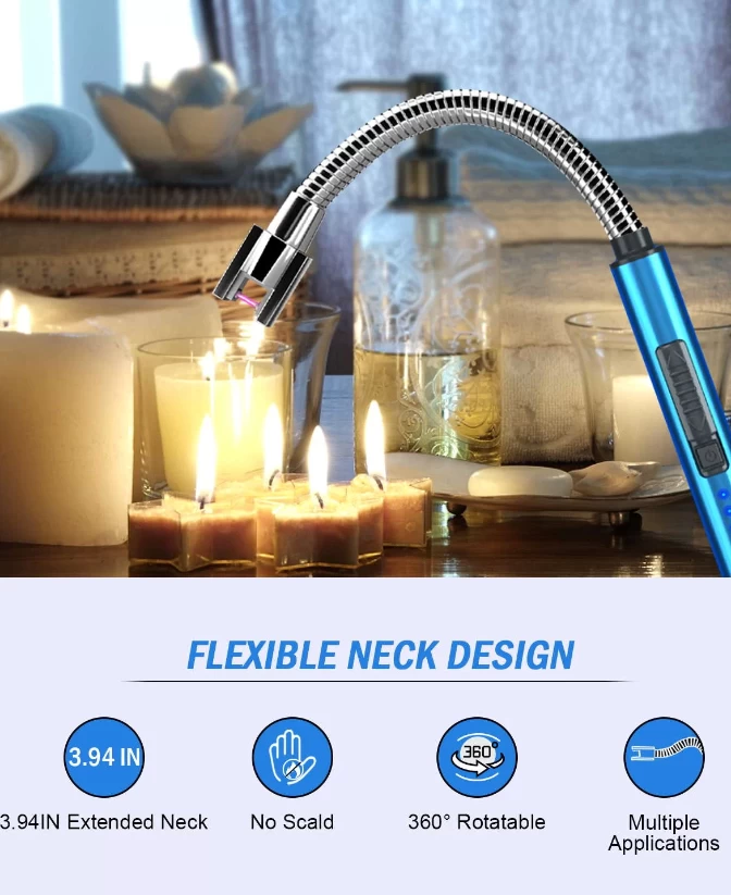 Buy Goose Neck Electric Candle Lighter With Rechargeable Battery ...