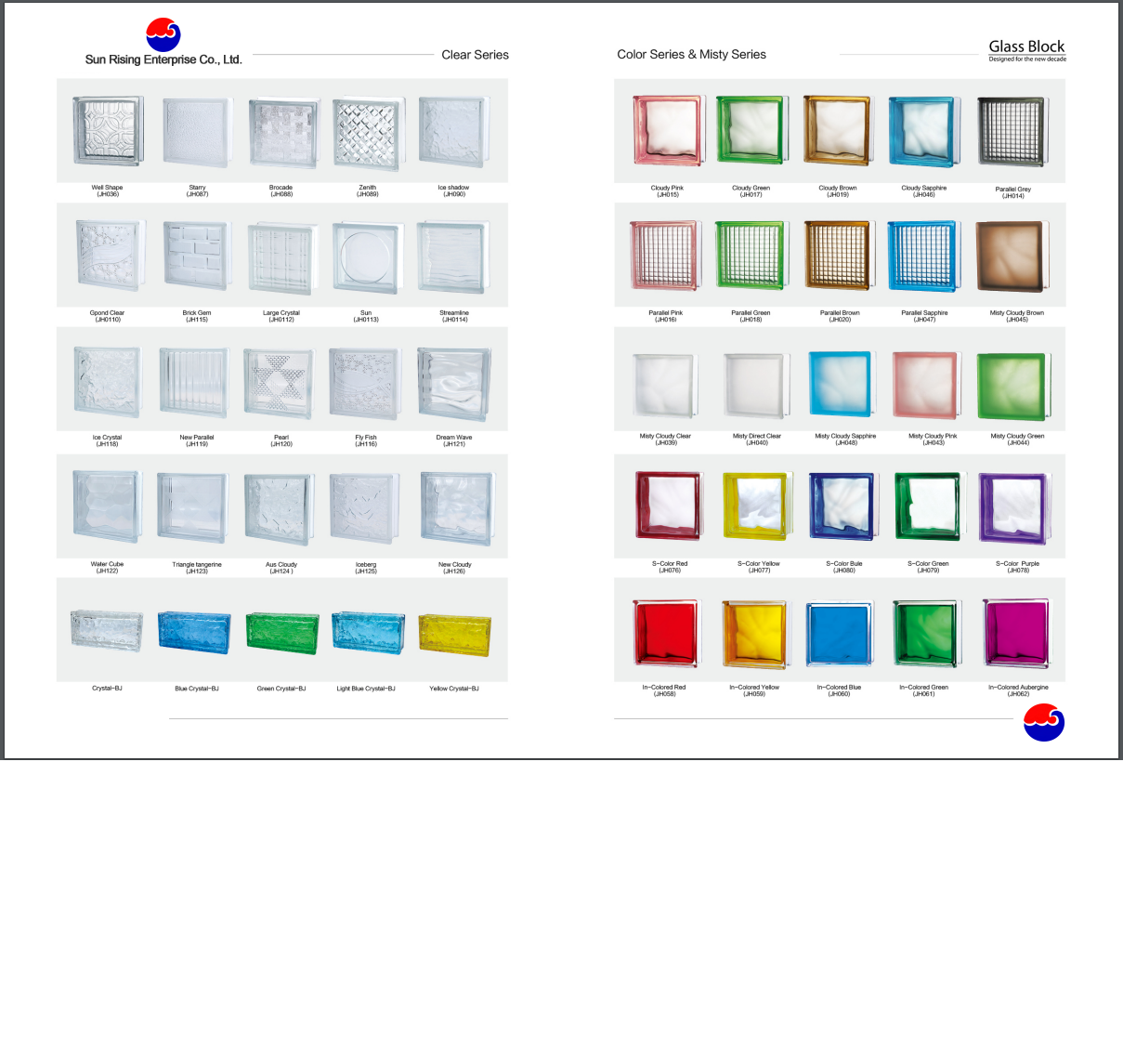 Buy Glass Bricks With Carved Design from Sun Rising Enterprise Co., Ltd ...