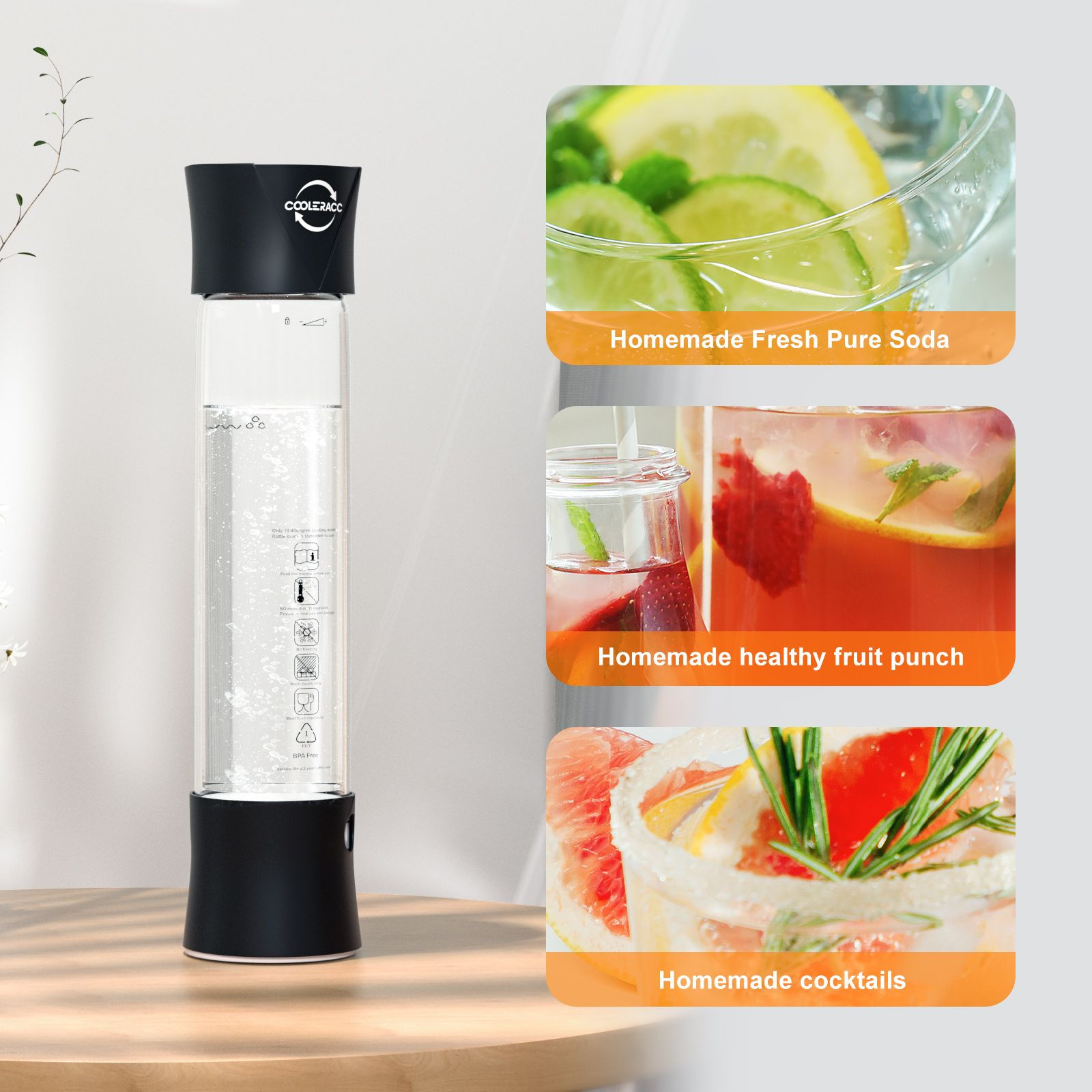 Buy Portable Soda Maker Sparkling Water Maker Sodastream 750ml Pet ...