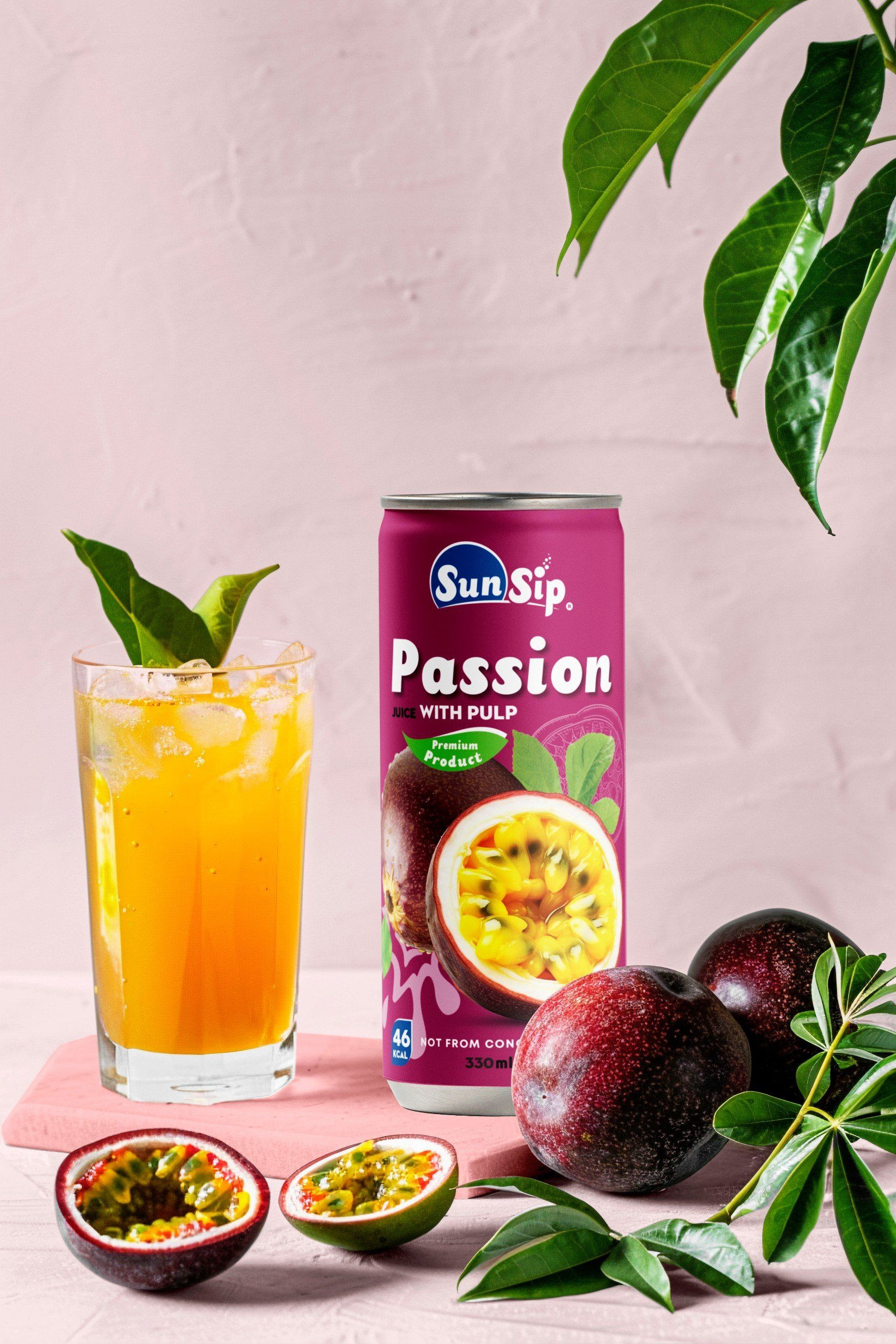 Buy Sunsip 330ml Passion Juice Have Pulp from HALOS FOOD AND BEVERAGES ...