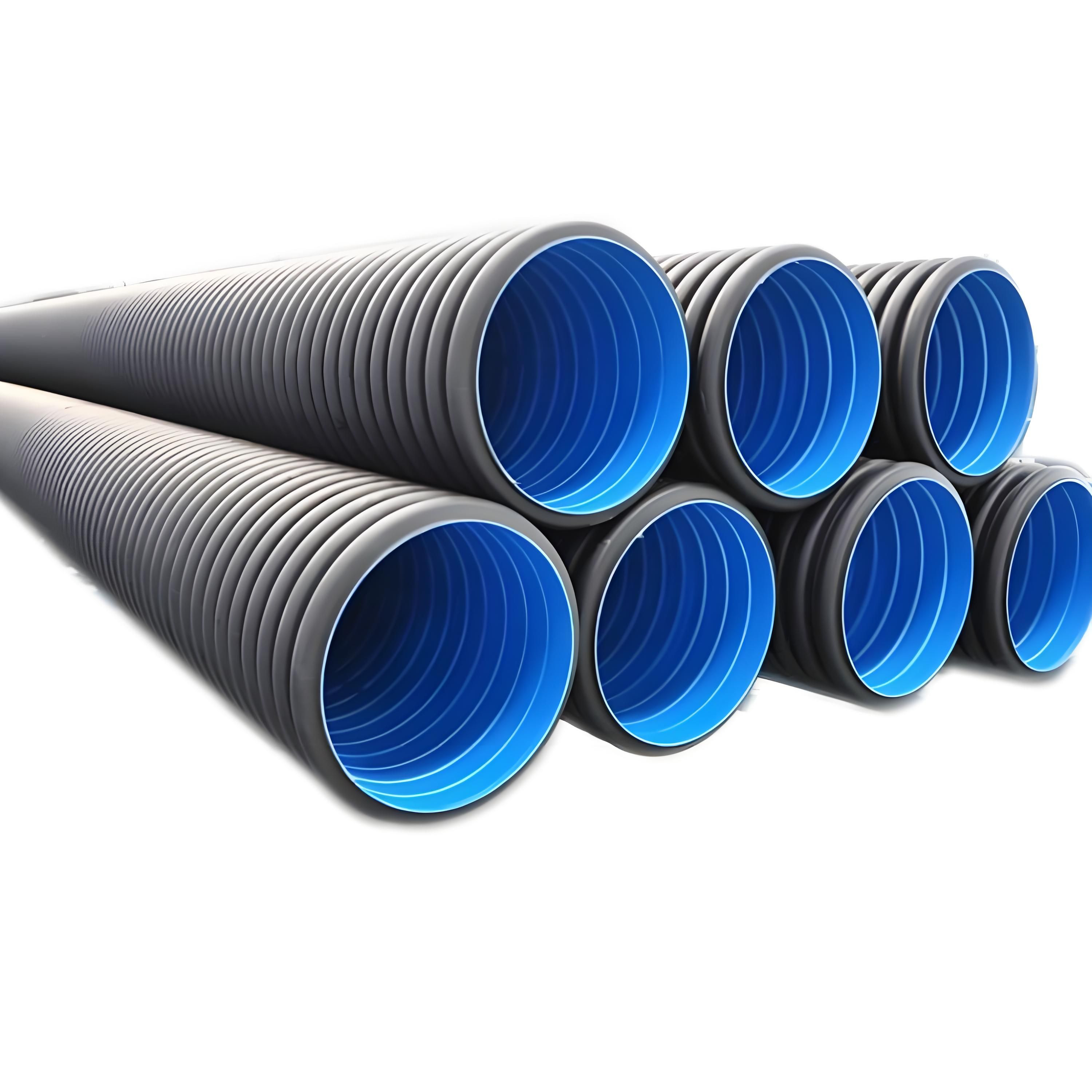 Buy Dn200 Sn8 Hdpe Double-wall Corrugated Pipe Factory Direct High Ring ...