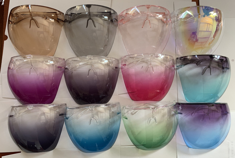 Buy 2021 Full Shield Protection Mirror Clear Oversized Sunglasses ...