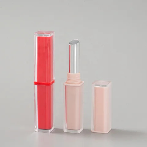 Buy 2g Square Lipstick Tube Tinted Transparent Small Volume Lipstick ...