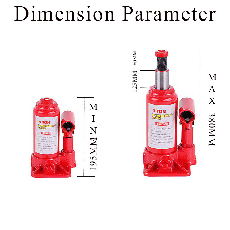 Buy 4 Ton Vertical Bottle Jack Hydraulic Car Jacks from Jiaxing Yashi ...