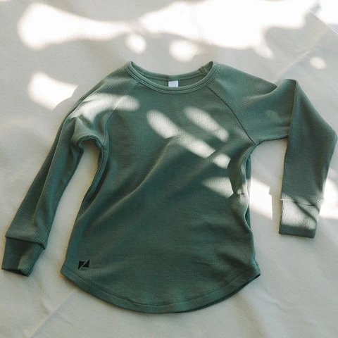 Buy 5% Modal And 5% Spandex Buttery Soft And Stretch Long Sleeve Ribbed ...