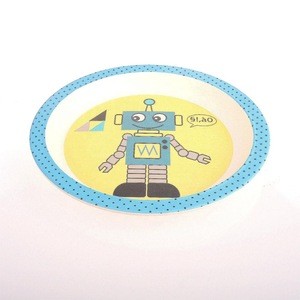 Buy 5pcs/set Children Cartoon Dinnerware Set Colorful Printed Bamboo ...