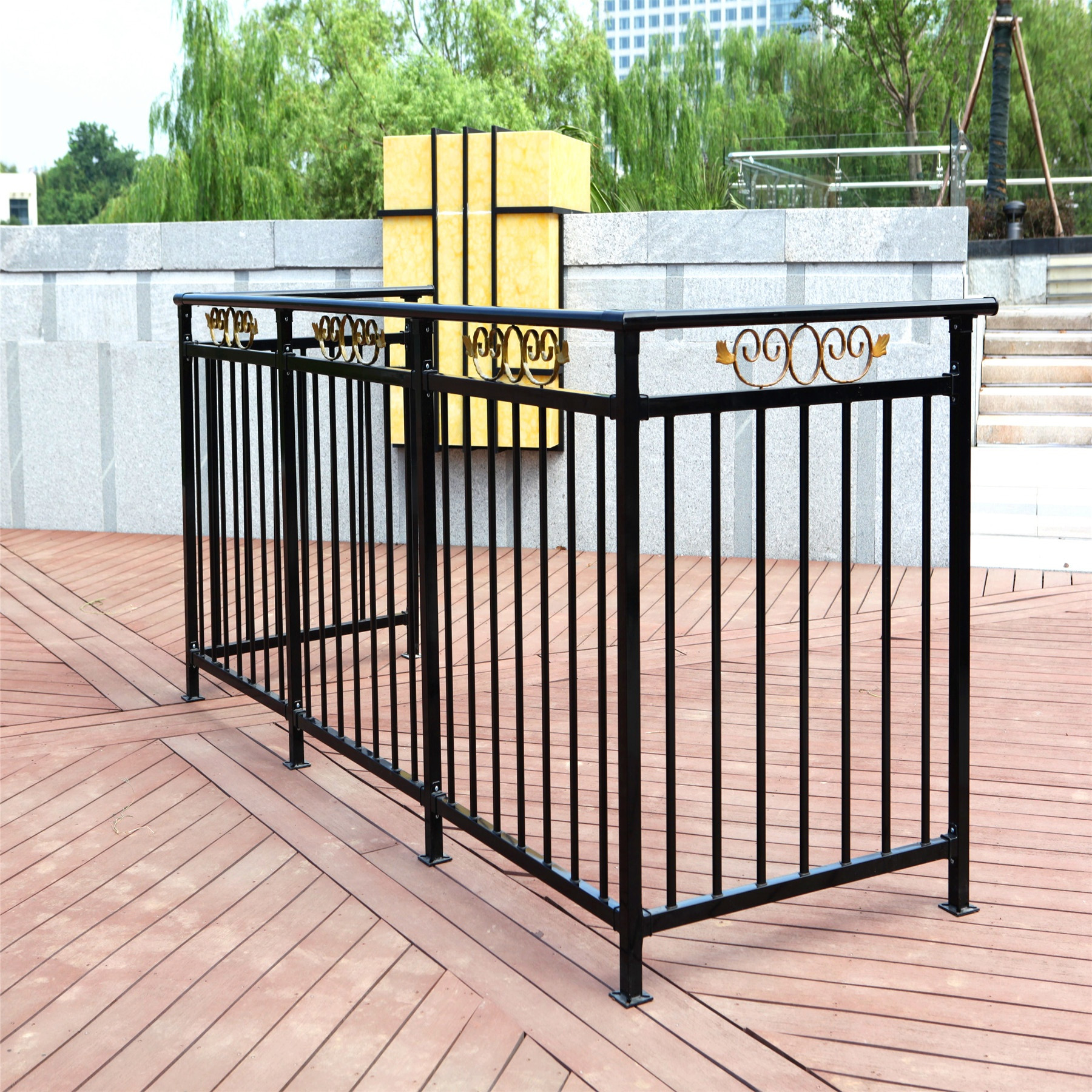 Buy Anti-rust Welded Steel Balustrade/zinc Balcony/ Railing from ...