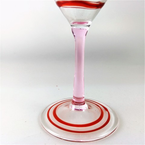 Buy Borosilicate Glass Red Stripe Goblet from CHIEN KENG ENTERPRISE CO ...