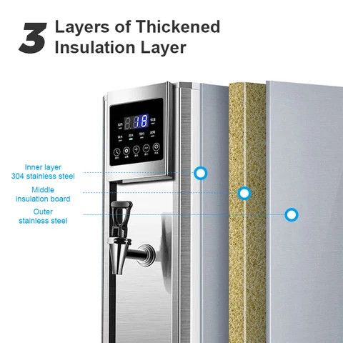 Buy Brushed Stainless Steel Body Easy To Clean 20l/h Water Yield ...